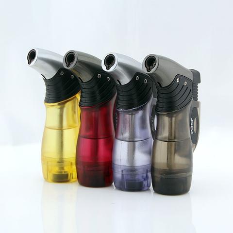 Mini Gas Torch Lighter Windproof Jet Flame Lighter With Key Chain ...
