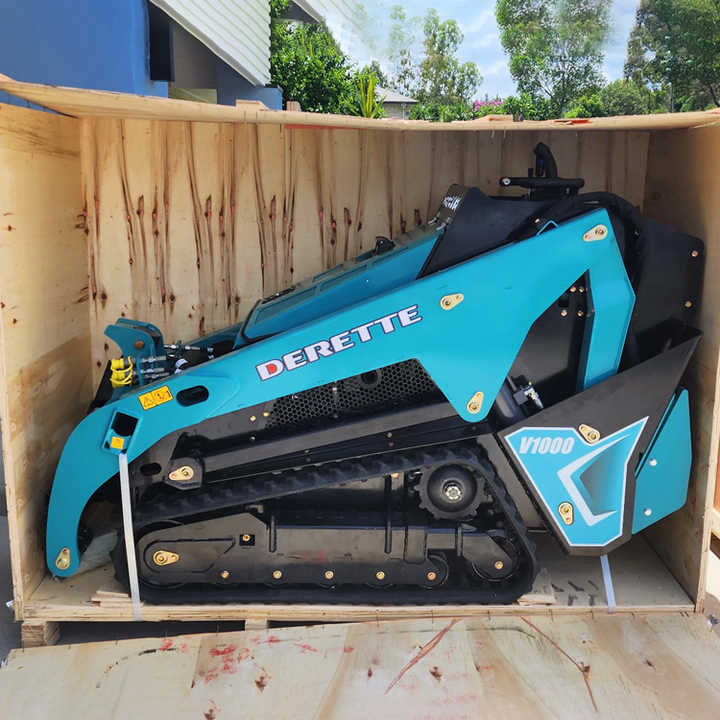 Derette V1000 Mini Skid Steer Loader Multi Function Compact Mini Loader ...