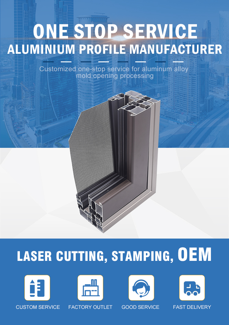 Aluminum profiles windows frames