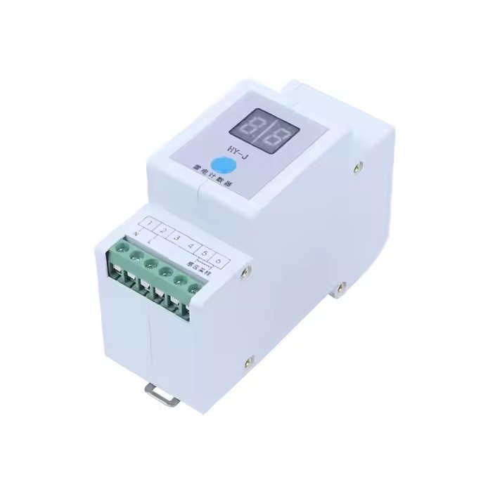 Mechanical Lightning Strike Counter IP65 Surge Impulse Counter Din Rail Indirect Lightning ...