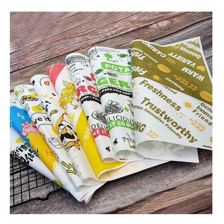 Custom Logo Printed Food Wrapping Tissue - Greaseproof