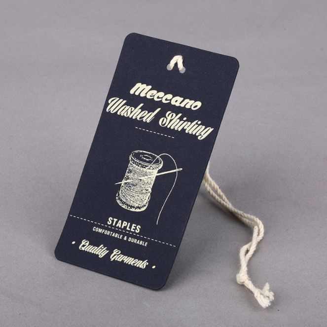 Custom Logo Clothing Paper Swing Tags - Sustainable & Recycled