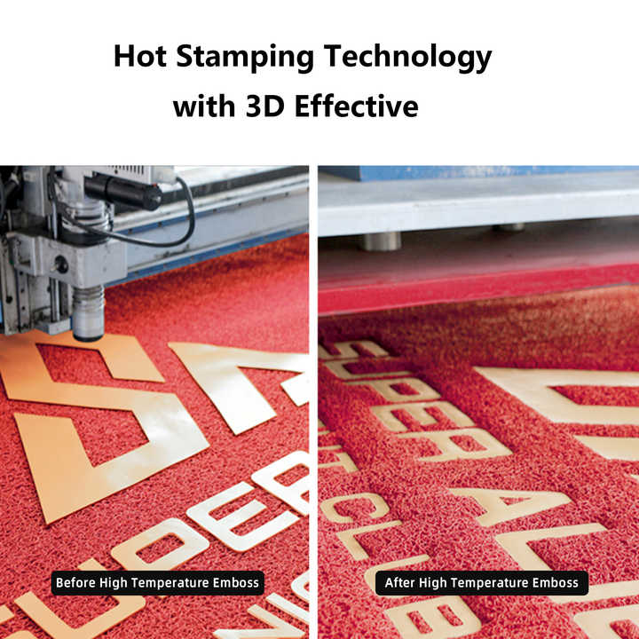 Customized Super Absorbent PVC Floor Rug Hot Stamping Logo Pattern ...