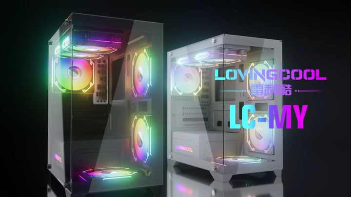 Lovingcool PC Case - Gaming ATX Mid Tower with Tempered Glass