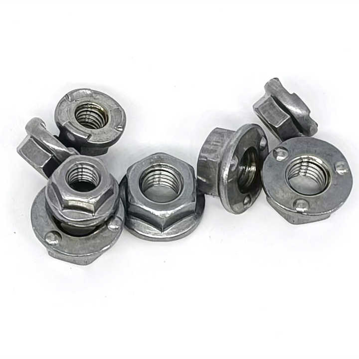 Manufacturer Low Price GB 13681.2 Hex Flange Weld Nuts 10B21 Hexagon Weld Nuts with Flange ...