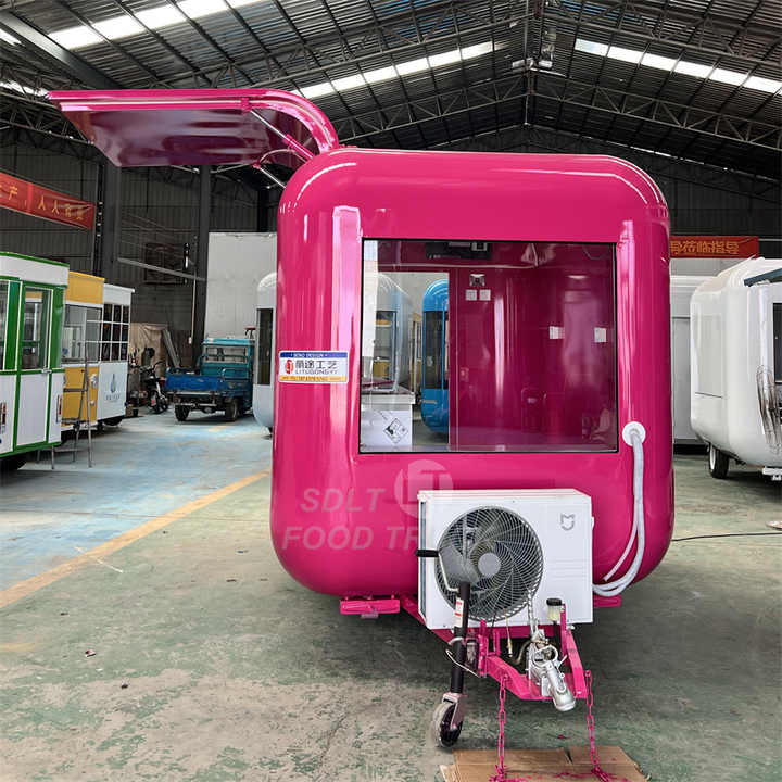 Small Food Trailers with Big Window for Street - Side Mobile Beverage ...