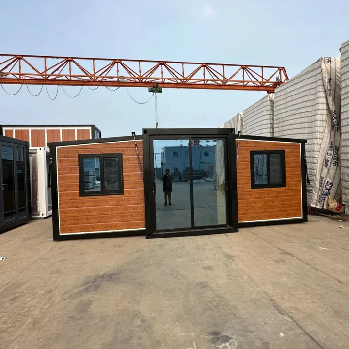 2024Double Wing Rain House Prefabricated Movable Cheap Portable ...