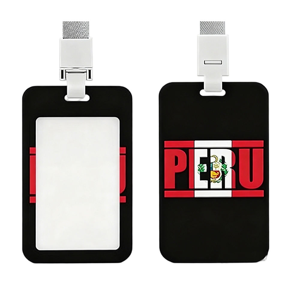 Peru PVC Luggage Tags Custom Soft Rubber Peruvian Travel Baggage Labels ...