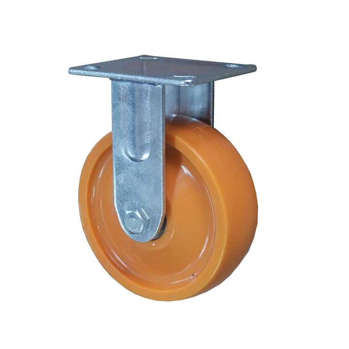 Heavy Duty No Rust Solid PU Steel Swivel Caster Wheels Industrial ...