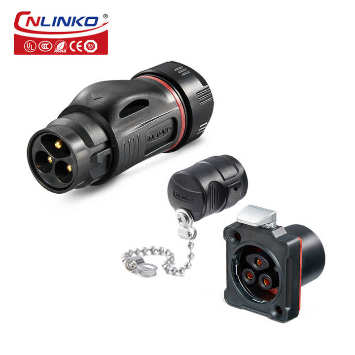 CNLINKO BD24 Metal Panel Mount Connector - IP68 Waterproof