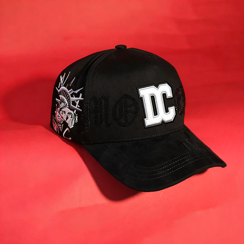 New Design 3D Embroidered Statue of Liberty Cap Decorative Metal Pins ...