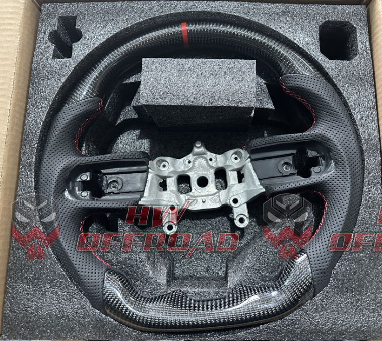 Hydro-Dip Carbon Fiber Steering Wheel for Jeep Wrangler JL 2018-2023 ...