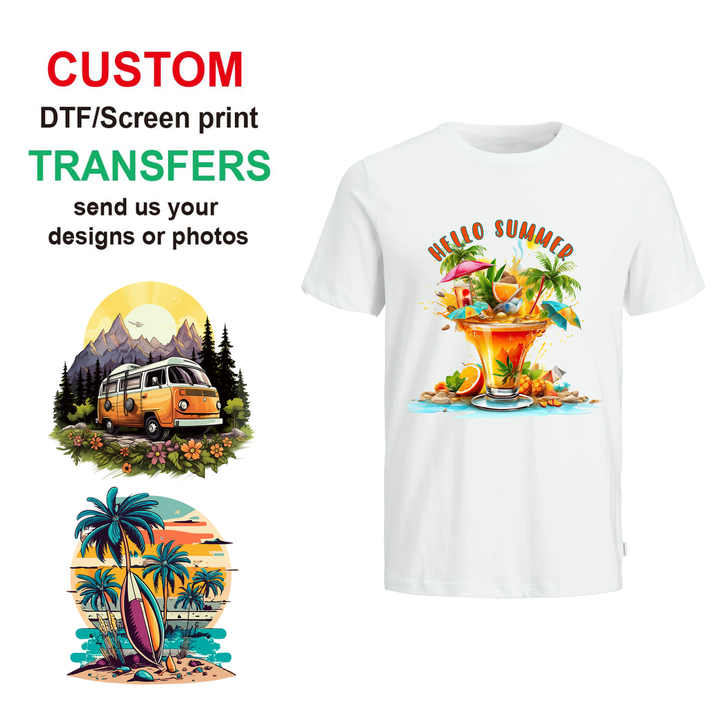 Dtf Heat Transfer Screen Print Custom Puff Vinyl Plastisol Iron on Heat ...