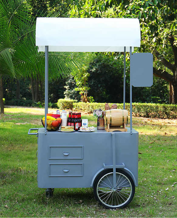 Customized Food Snack Cart - Durable & Versatile Vending