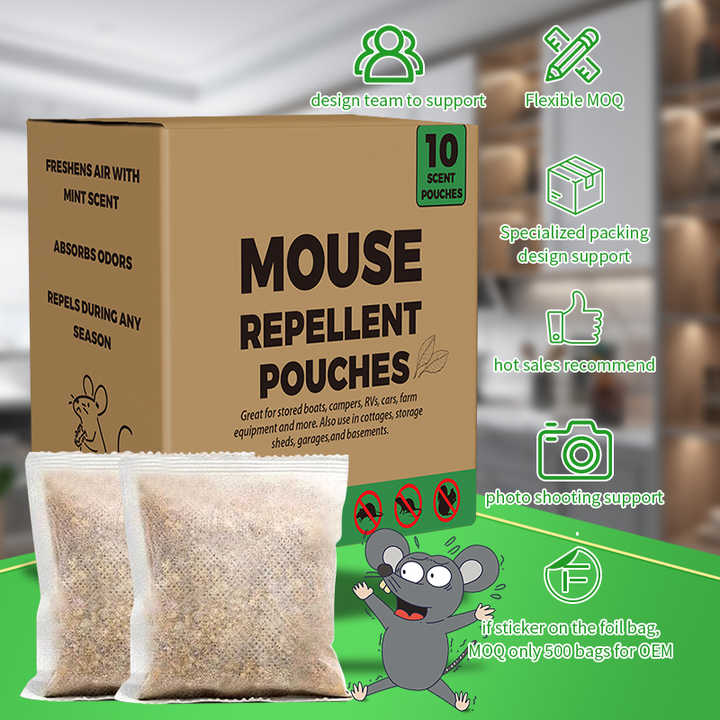 Mouse Repellent Pouches, Cinnamon/Peppermint Oils Repel Mice From ...
