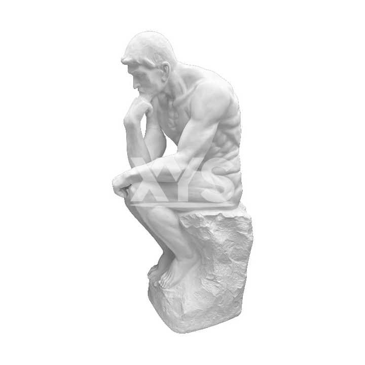 Life-Size Augustus Rodin Plaster Statue Large-Scale Public Art ...