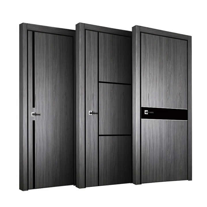 Eco-friendly WPC Slab Sound Proof Interior Composite Wood Door