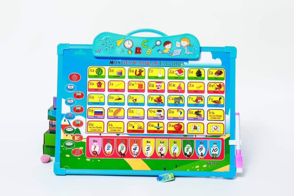 Russian Alphabet Electronic Talking Learning Board Kids Interactive ...