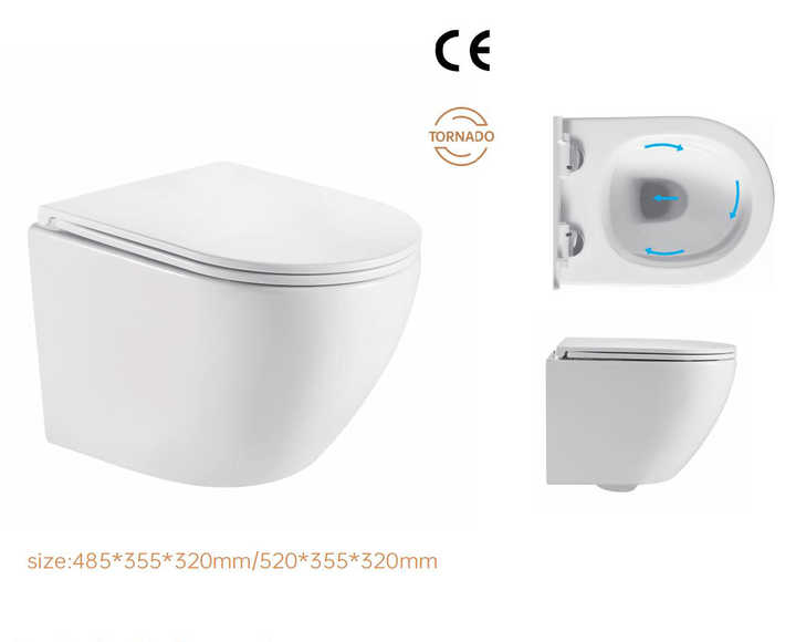 Modern Home Use Wall-Hung WC Toilet Manufacturer's Concealed Tank ...