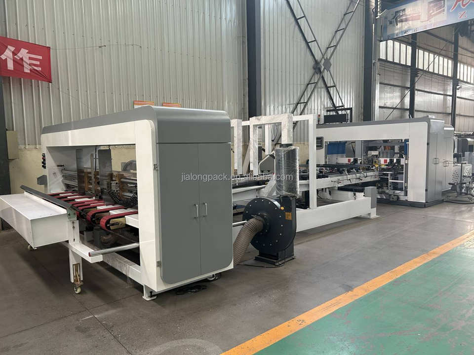 Fully Automatic Folder Stitcher Gluer Machine Carton Box Folder Gluer ...