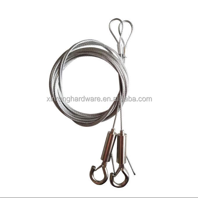 Adjustable Light Fixture Hanger Kit - Steel Wire Rope Gripper for ...