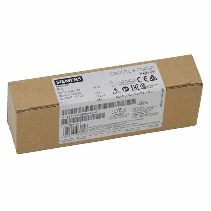 6ES71936BP000BA0 Siemens SIMATIC ET 200SP BU نوع بشري A0 + A0 + 2B ...