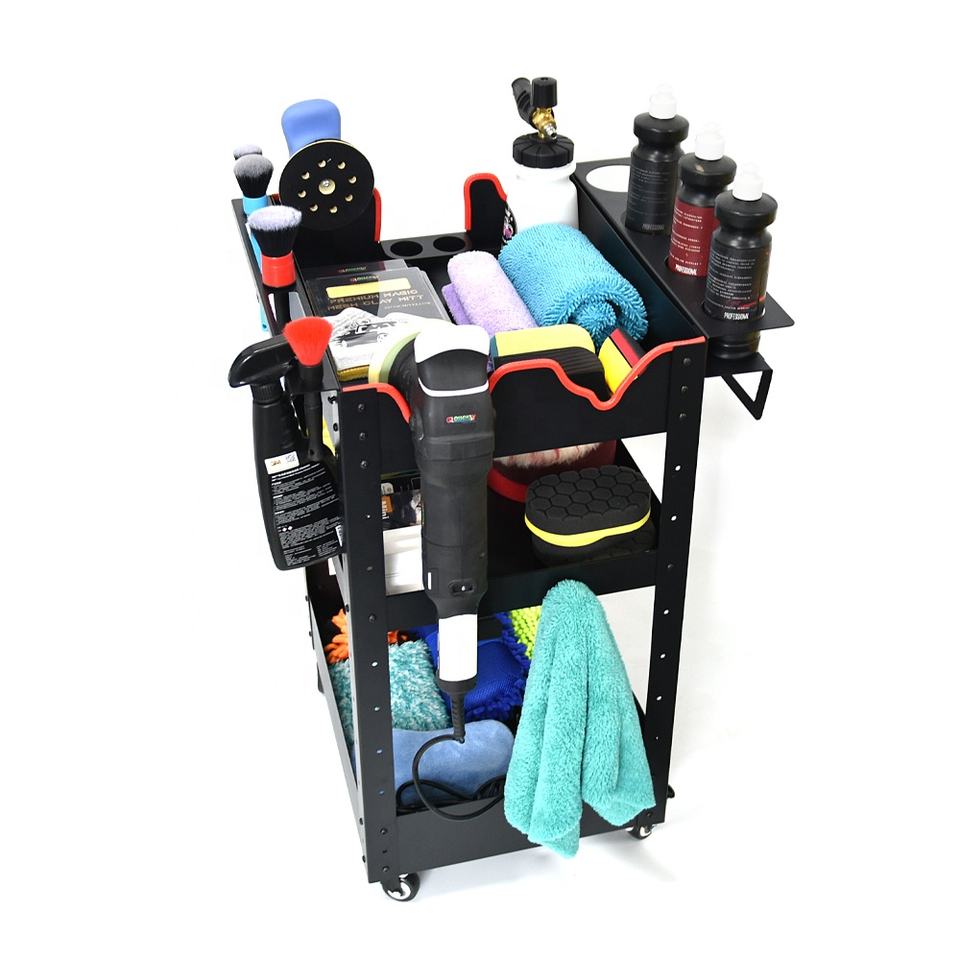 Detailing Carts with Wheels - Organized Car Care Solutions