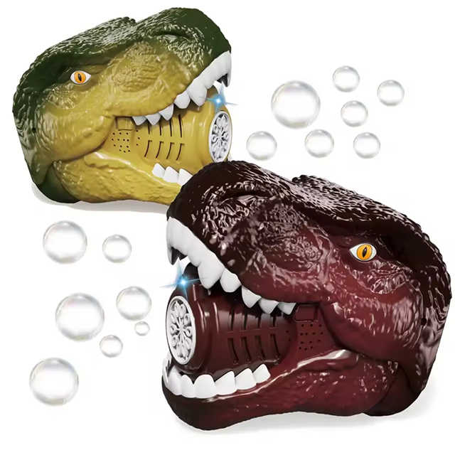 T-rex Bubble Blower Toys with Lights & Sound 2 Modes Realistic Dinosaur ...