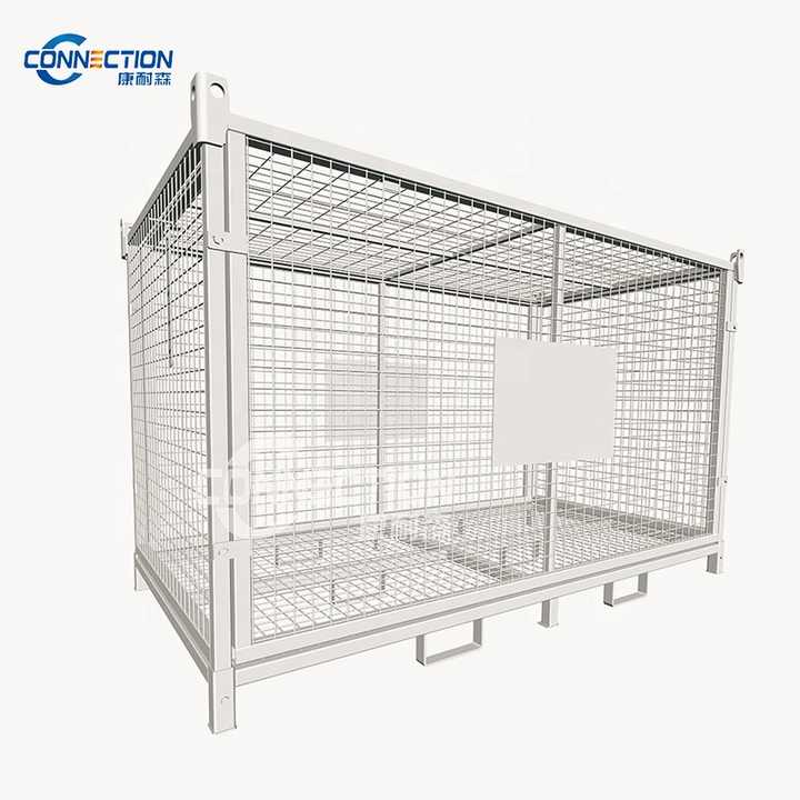 Industrial Logistics Metal Box Container Pallet Forklift