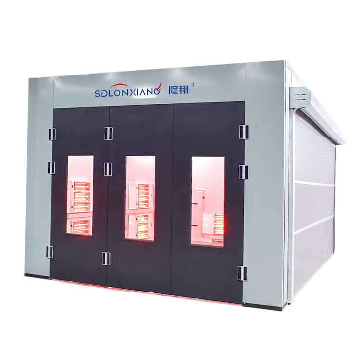 Professional Integrated Spray Booth Automotive Prep Station with LED ...