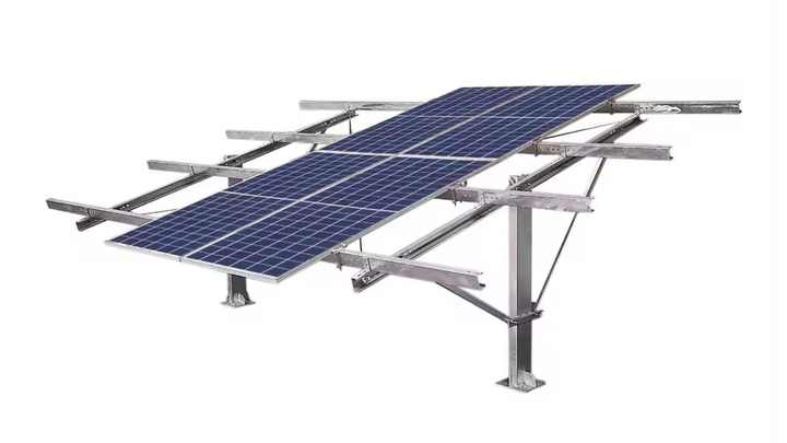 Solar Holder Ground Solar Panel Mounts and Support Pole with PV System ...
