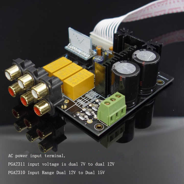 Taidacent LCD Display Preamplifier Remote Control PGA2310 PGA2311 Remote Volume Control for ...