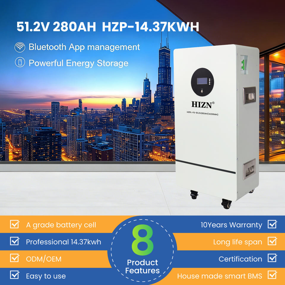 Floor Standing Lithium Battery 51.2V 280Ah 300Ah LifePO4 Lithium ...