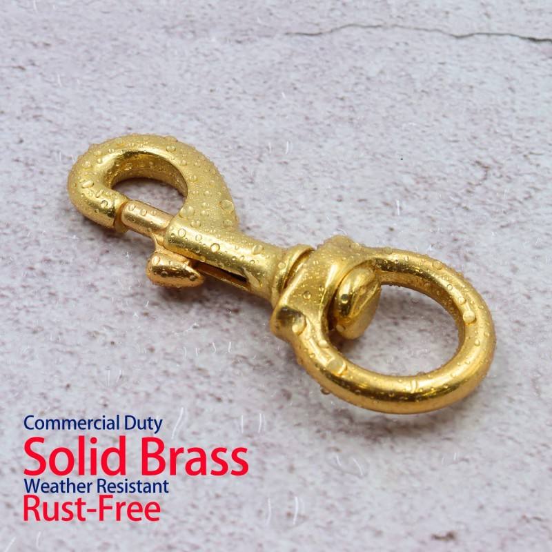 Factory Snap Bronze Brass Snap Hook with Swivel Eyelet Heavy Duty ...