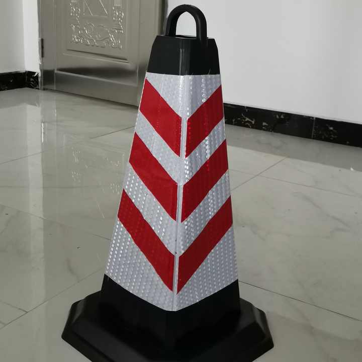 70cm Red and White square Traffic Safety Cone Road Safety Warning Sand ...