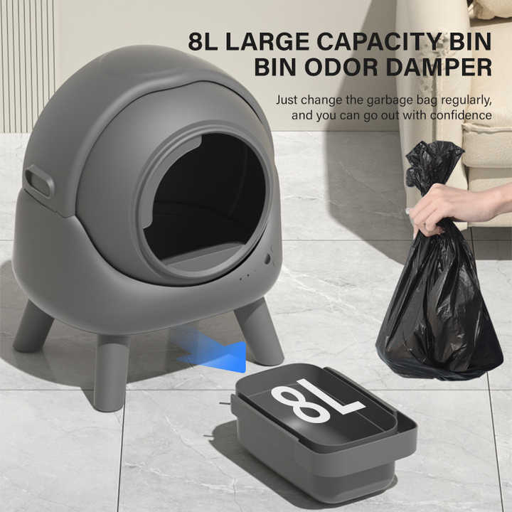 Smart Cat Litter Box - Automatic Self Cleaning & Health Monitor