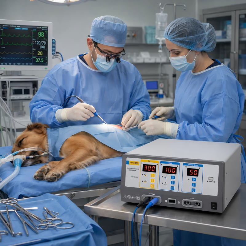 Bipolar Monopolar Veterinary Electrosurgical System for Animal Vessel ...
