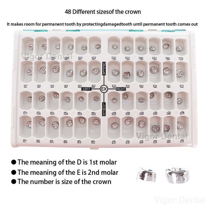 Dental Kid Crowns Primary Molar Temporary Crowns Dentist Tools ...