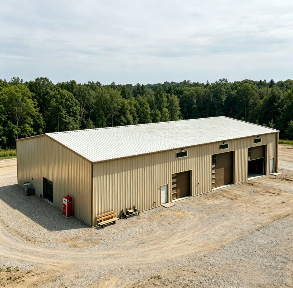 Durable Steel Structures Large Span Warehouse Industrial Manufacturing ...