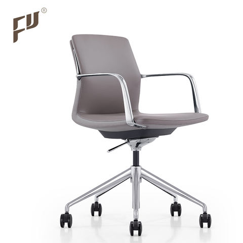 FURICCO Luxury Royal Design Wooden Base Genuine Leather Executive Boss ...