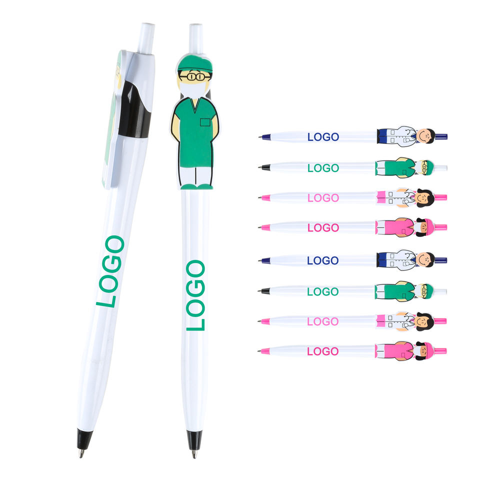 Creative Cartoon Doctor Nurse Shaped Ballpoint Pen,Custom Logo Printing ...