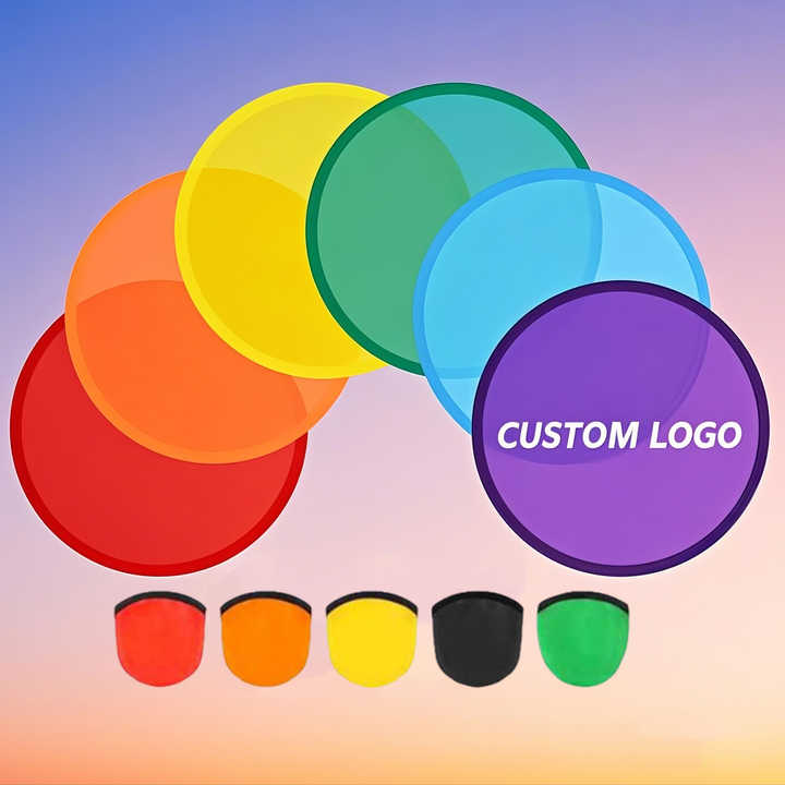 Collapsible Fan Custom Foldable Nylon Flying Disc Folding Fan Flexible ...