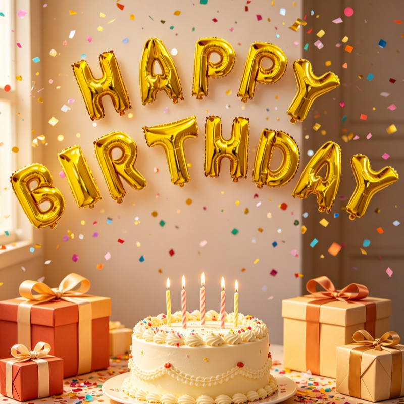 16 Inch Gold Fat Letter Foil Balloons HAPPY BIRTHDAY Set BSCI Certified ...