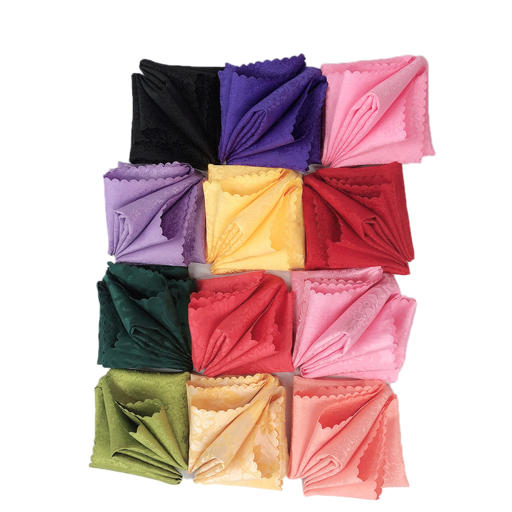 Multi Colors 20 Inch Square Premium Polyester Cloth Napkins for Wedding ...