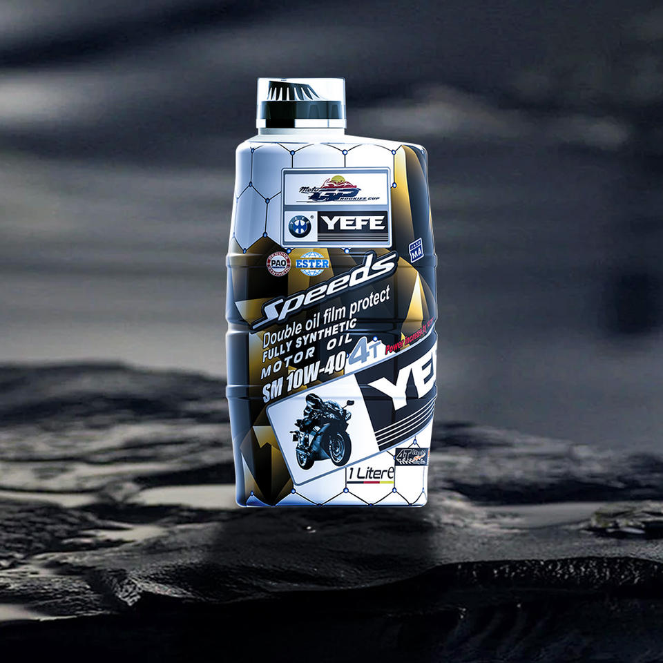 YEFE Full Synthetic Motorcycle Engine Oil SM 10W 40 4T JASO MA2 Premium ...