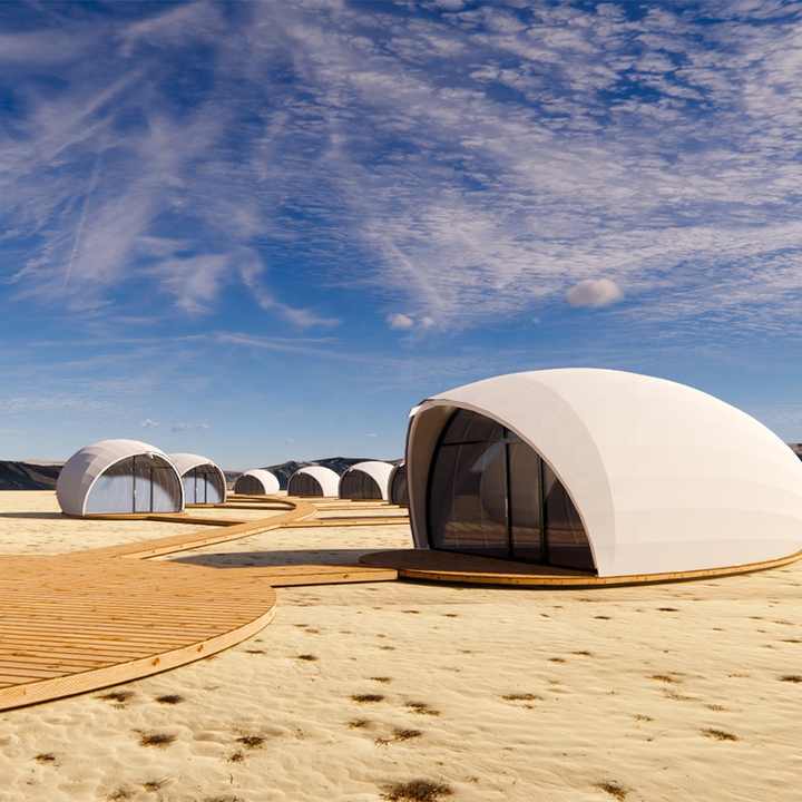 Outdoor Resort House Luxury Hotel Tent Glamping Hotel Seashell Camping ...