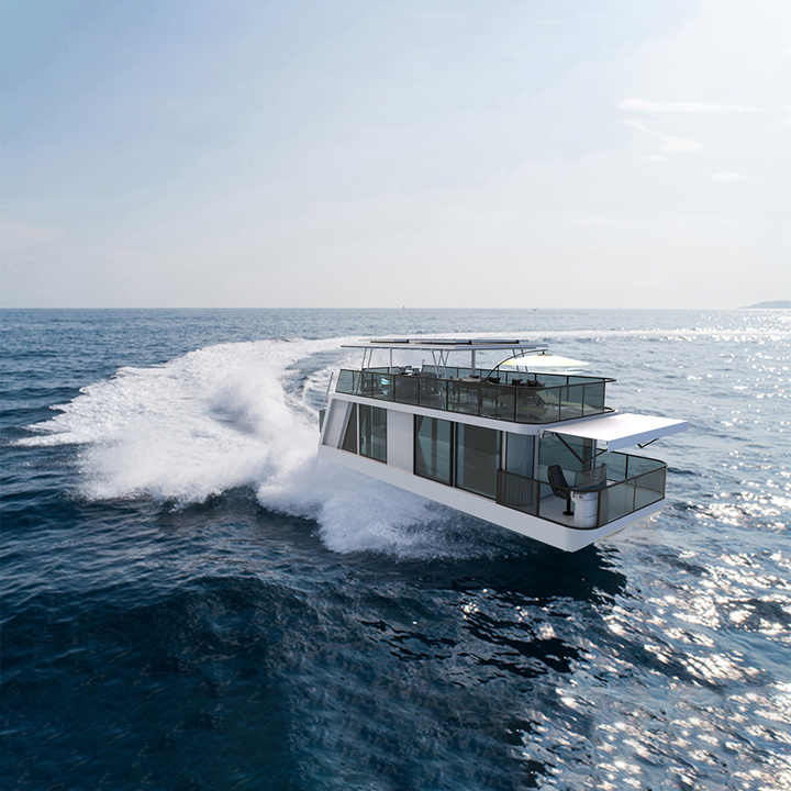 American Luxury Design Modern Pontoon Houseboat Floating Houseboat ...