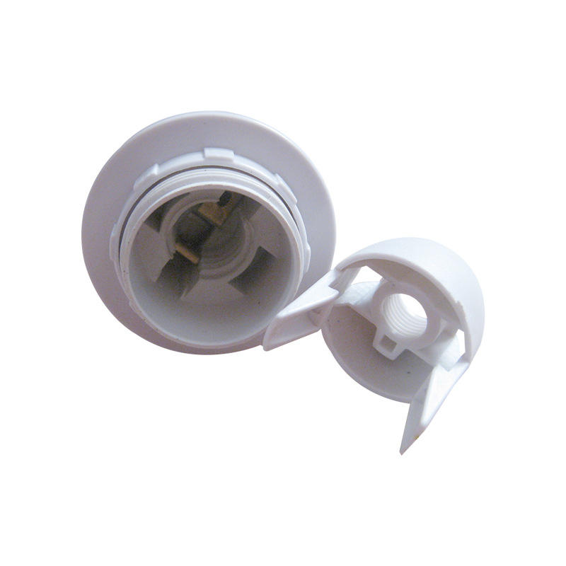 E14 Half Tooth Plastic Lamp Head LED Screw Mouth Ring Desk Light ...