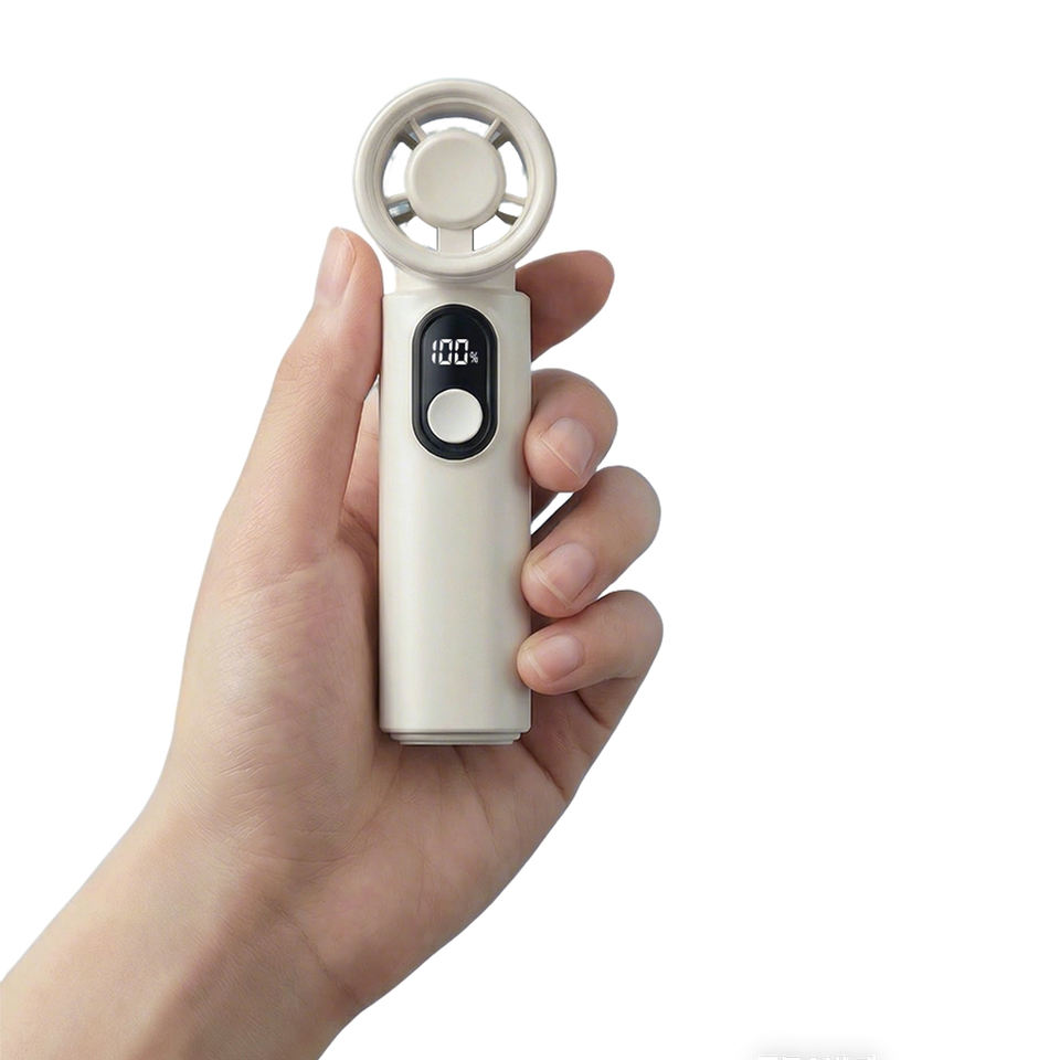USB Rechargeable Fans Mini Portable Handheld Fan 2000mAh Personal Turbo ...