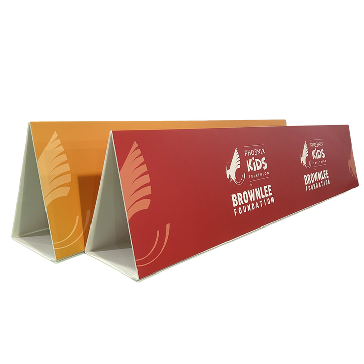 Toblerone Event Sign Free Standing Custom Printed PVC Triangle Display ...